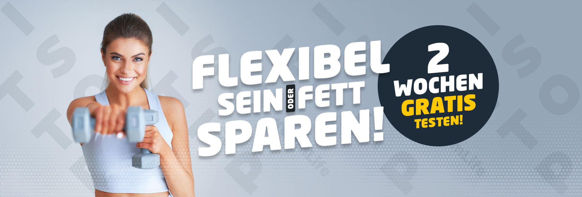 FitStop Fitnessstudio - Bis zu 8 Wochen für 0 € / Woche trainieren.
